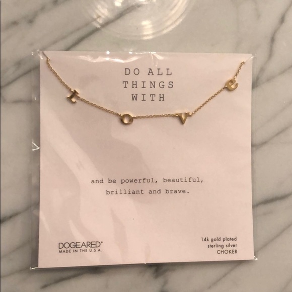 Dogeared | Jewelry | Dogeared Love Necklace | Poshmark